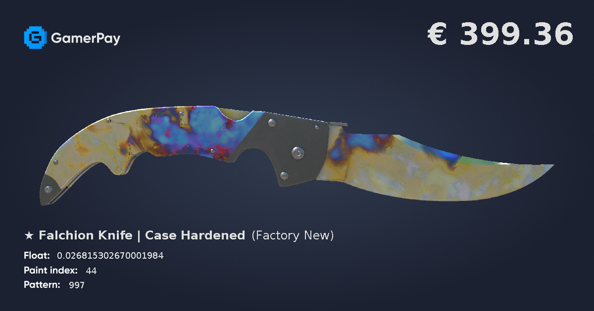 Falchion Knife | Case Hardened on GamerPay