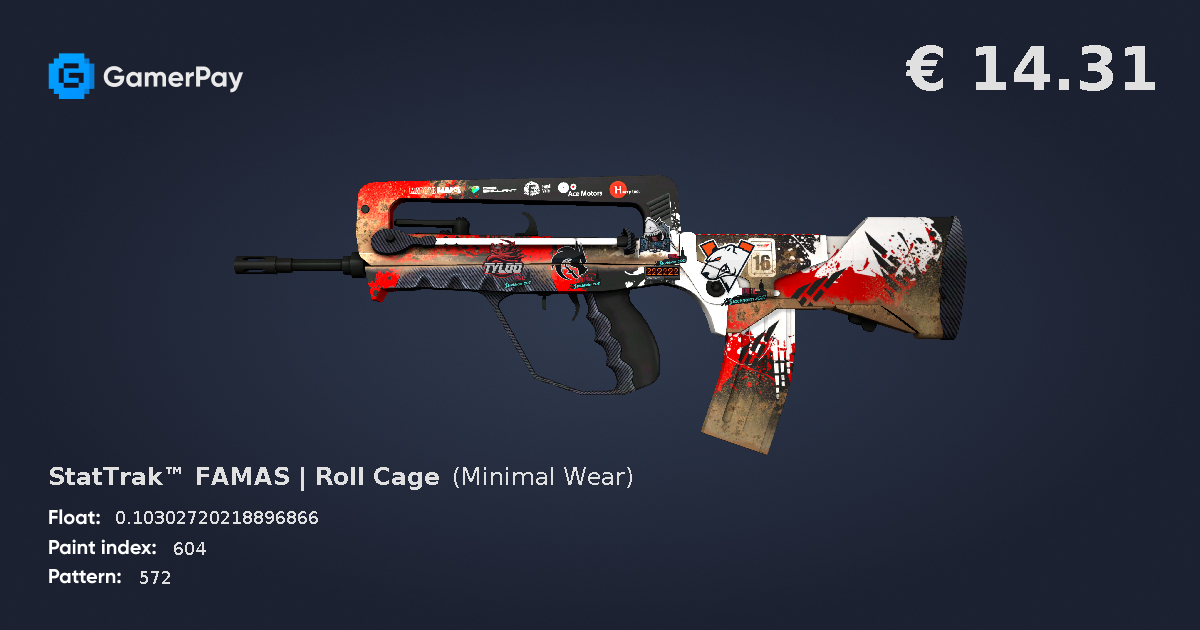StatTrak™ FAMAS | Roll Cage on GamerPay