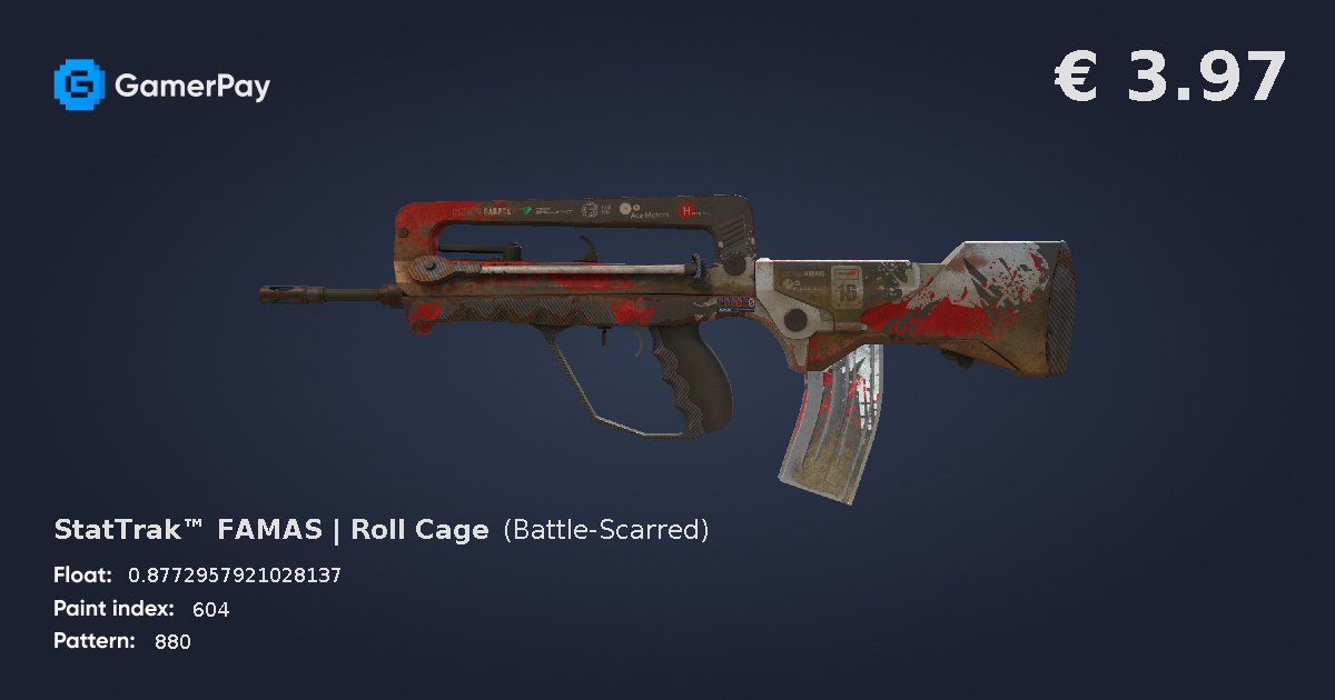 StatTrak™ FAMAS | Roll Cage on GamerPay