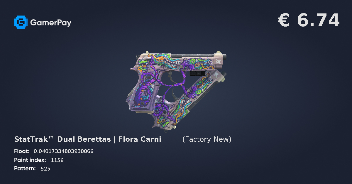 StatTrak™ Dual Berettas | Flora Carnivora on GamerPay