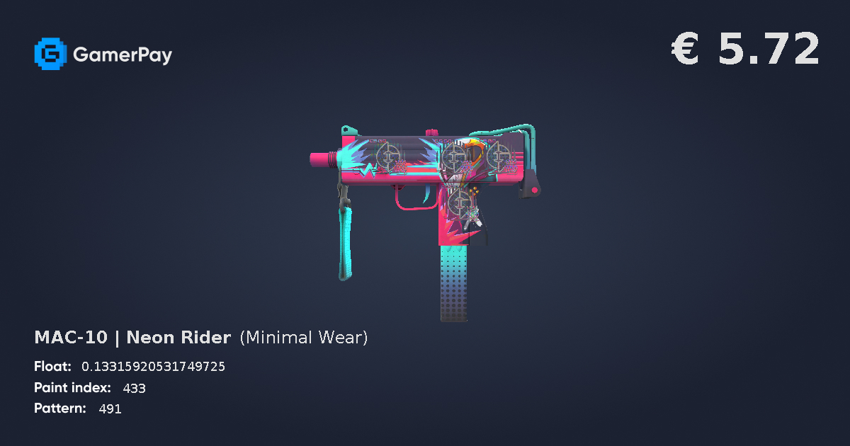 MAC-10 | Neon Rider on GamerPay