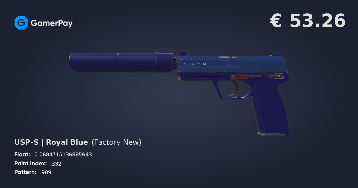 USP-S | Royal Blue on GamerPay