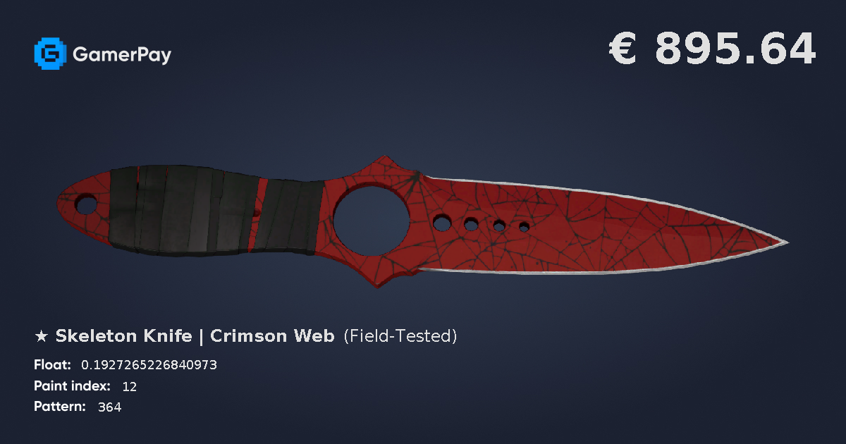 Skeleton Knife | Crimson Web on GamerPay