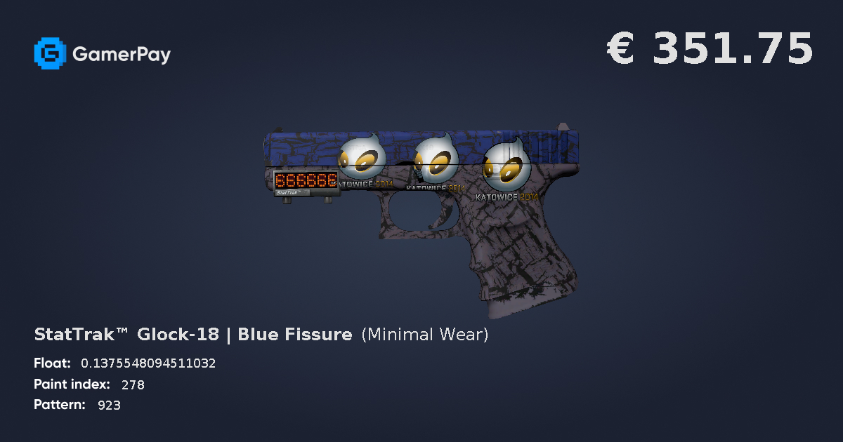 StatTrak™ Glock-18 | Blue Fissure on GamerPay