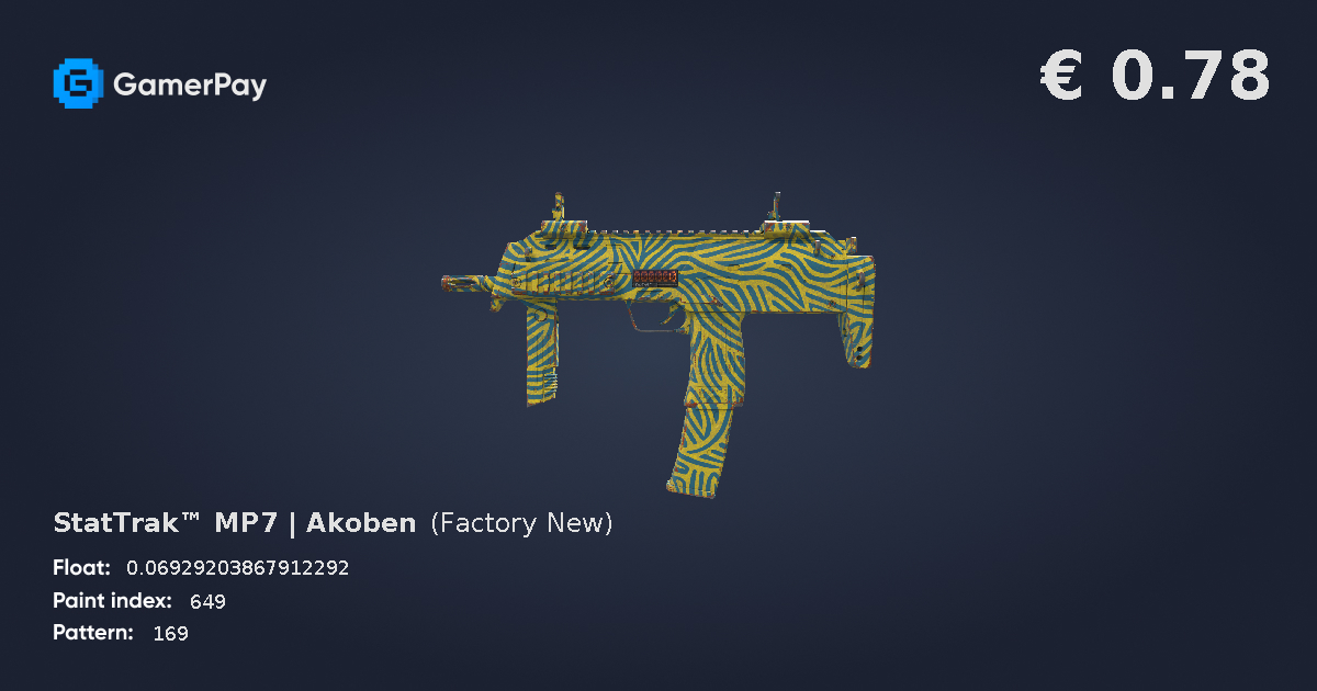 StatTrak™ MP7 | Akoben on GamerPay