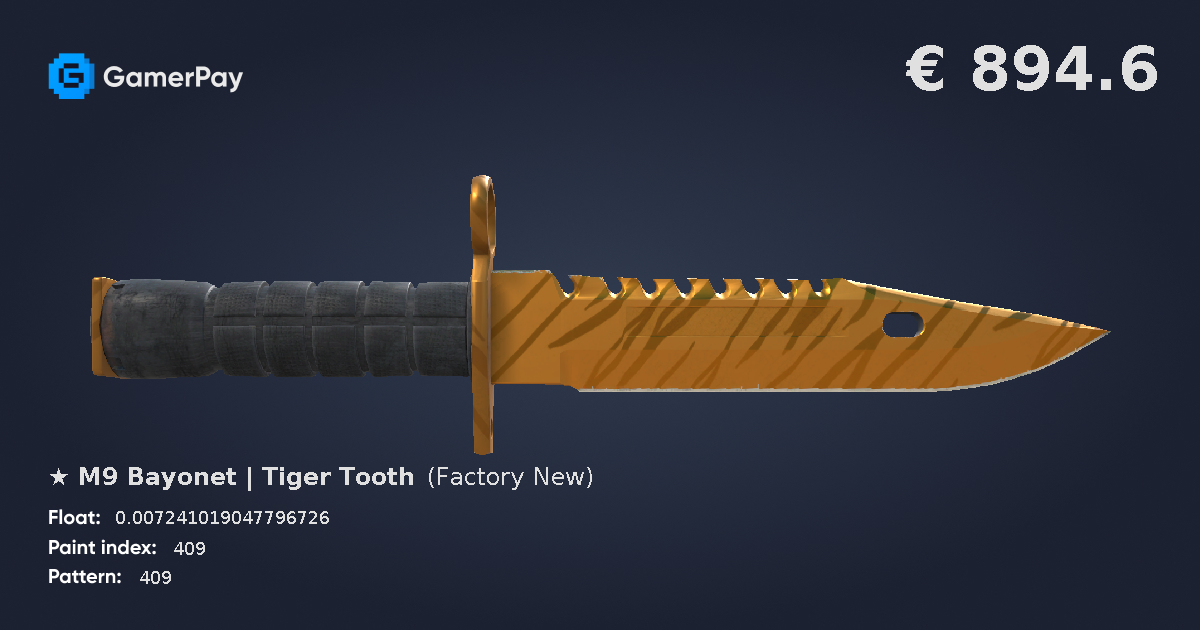 M9 Bayonet | Tiger Tooth on GamerPay