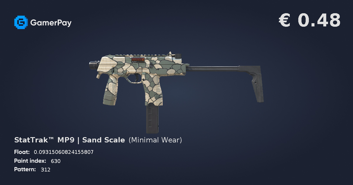 StatTrak™ MP9 | Sand Scale on GamerPay