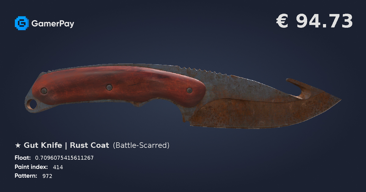Gut Knife | Rust Coat on GamerPay