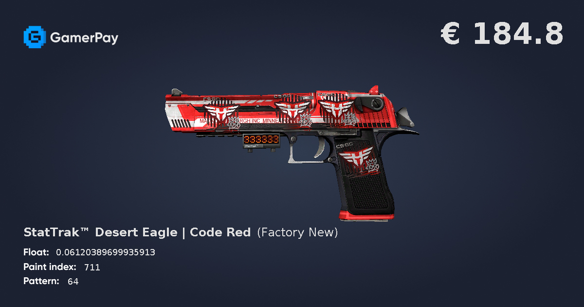 StatTrak™ Desert Eagle | Code Red on GamerPay