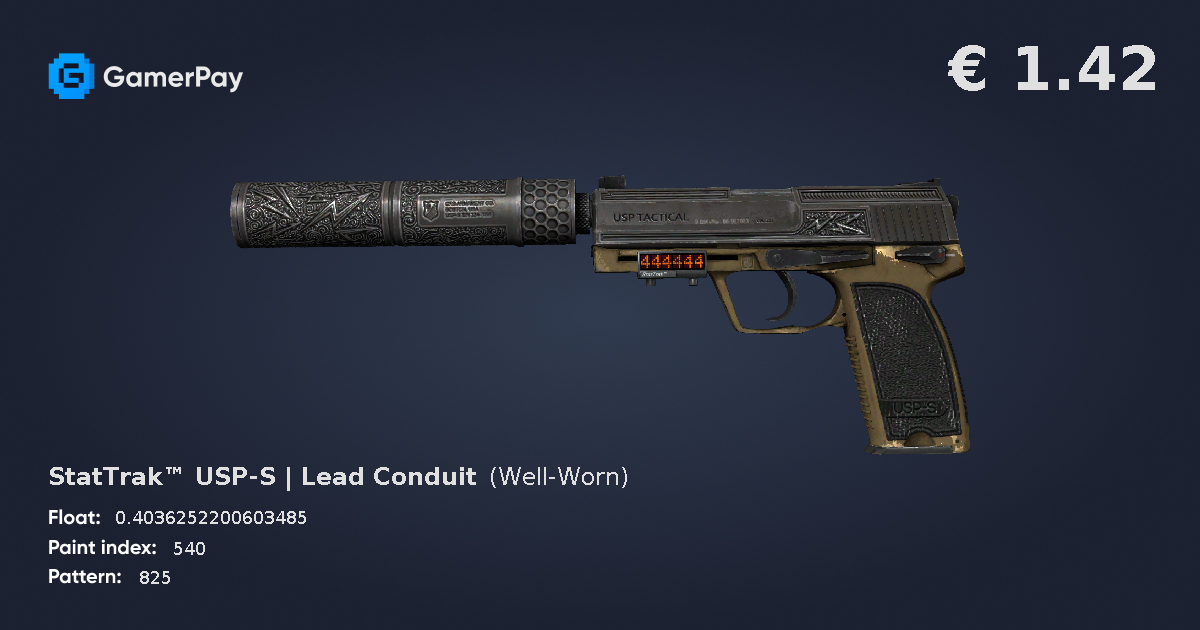 StatTrak™ USP-S | Lead Conduit on GamerPay