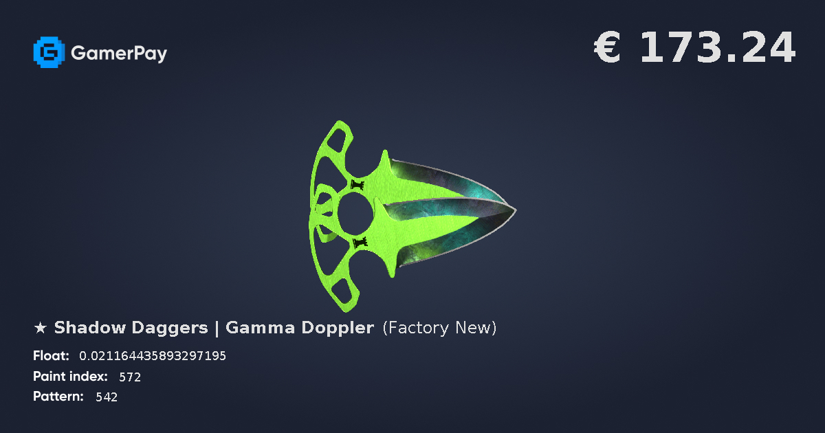 Shadow Daggers | Gamma Doppler Phase 4 on GamerPay