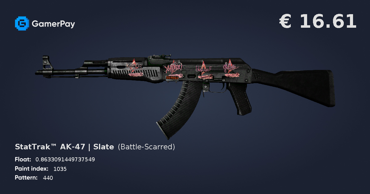 StatTrak™ AK-47 | Slate on GamerPay