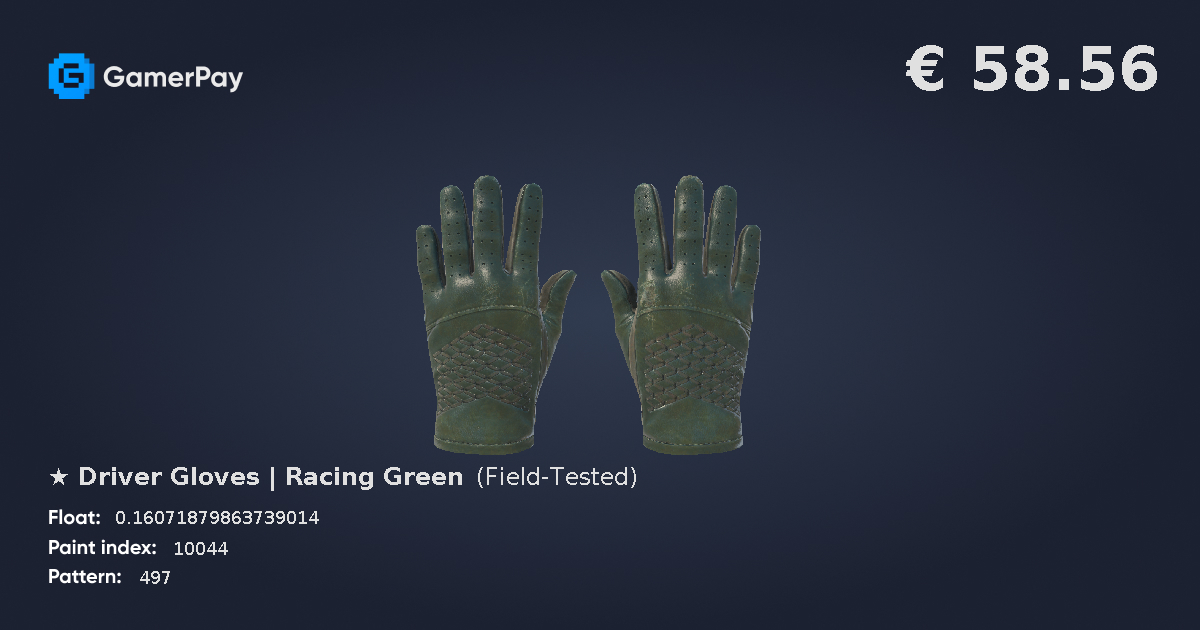 Driver Gloves | Racing Green on GamerPay