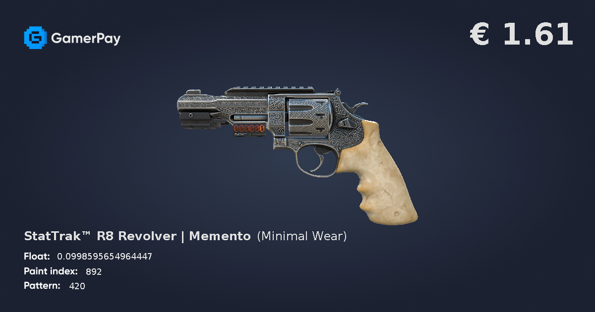 StatTrak™ R8 Revolver | Memento on GamerPay