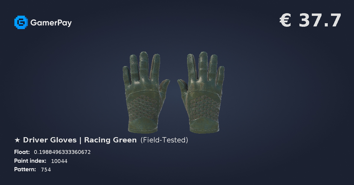 Driver Gloves | Racing Green on GamerPay