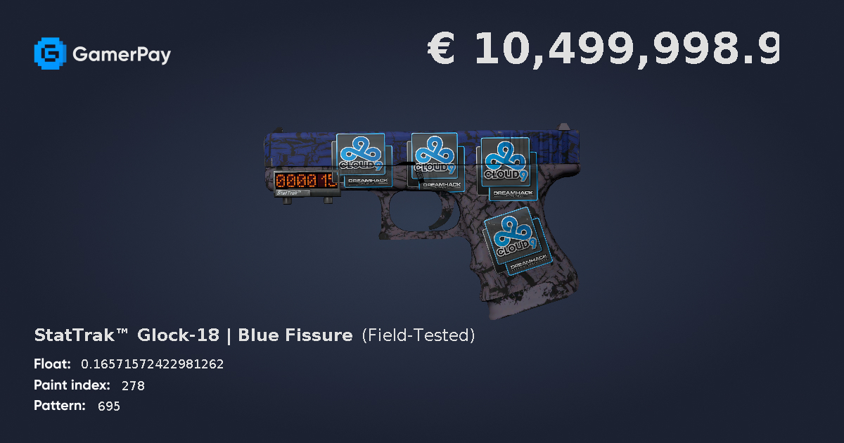 StatTrak™ Glock-18 | Blue Fissure on GamerPay