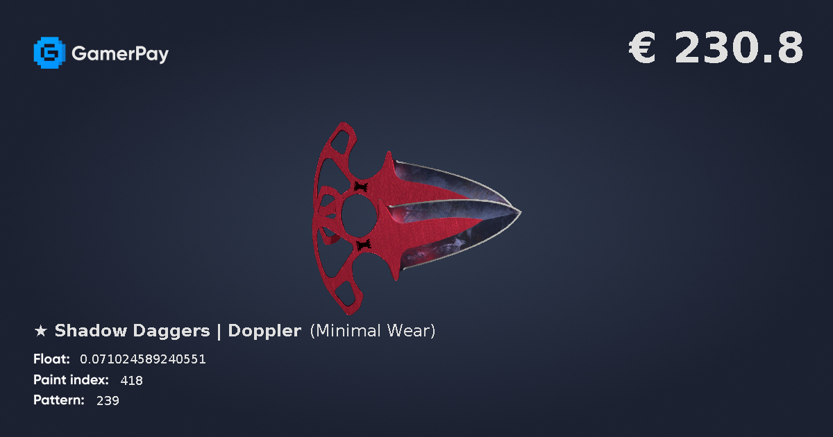 Shadow Daggers | Doppler Phase 1 on GamerPay