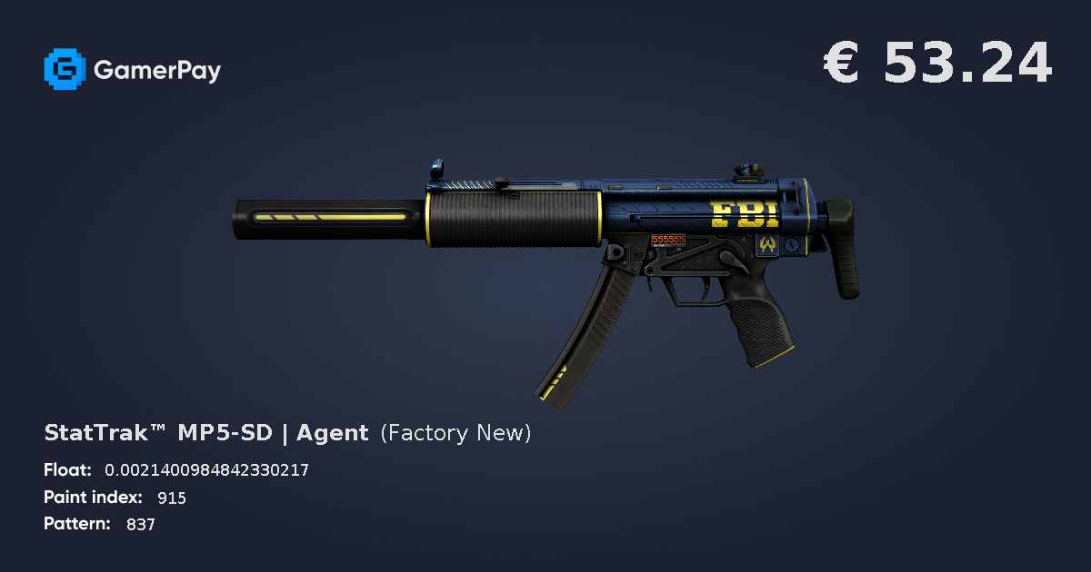 StatTrak™ MP5-SD | Agent on GamerPay