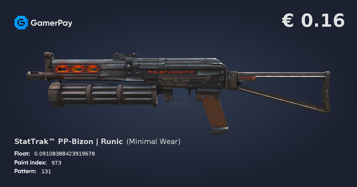 StatTrak™ PP-Bizon | Runic on GamerPay