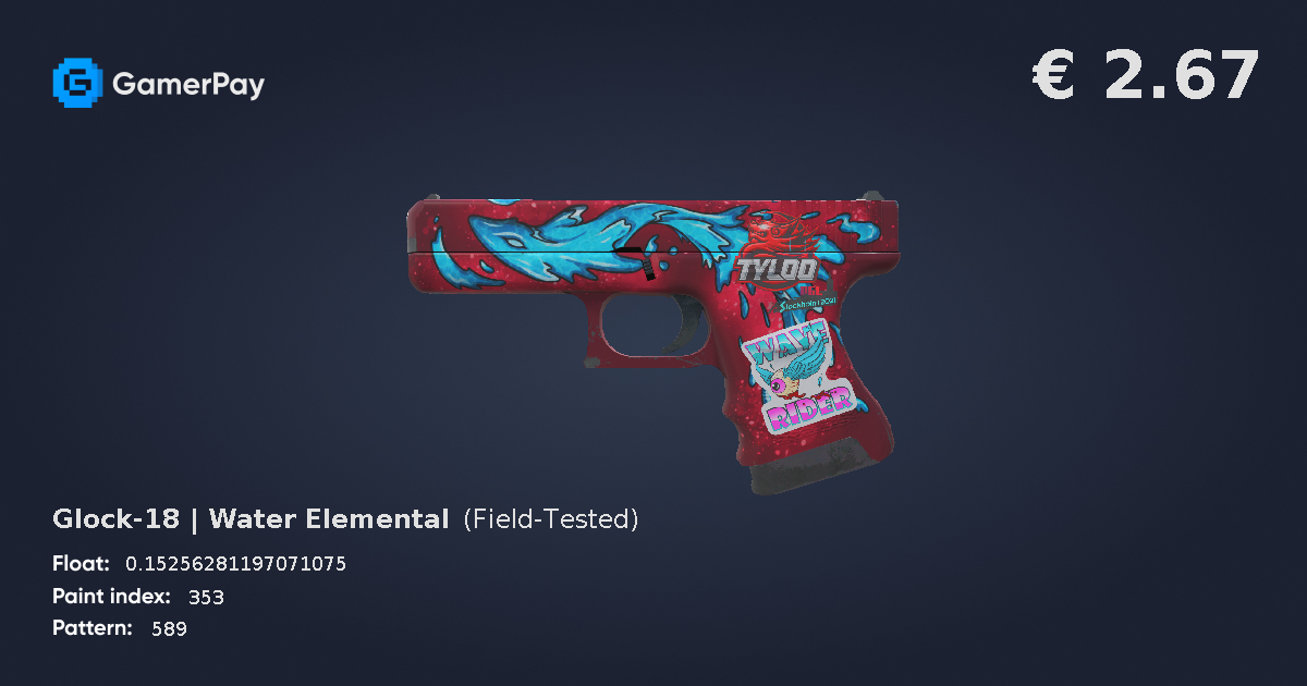 Glock-18 | Water Elemental on GamerPay