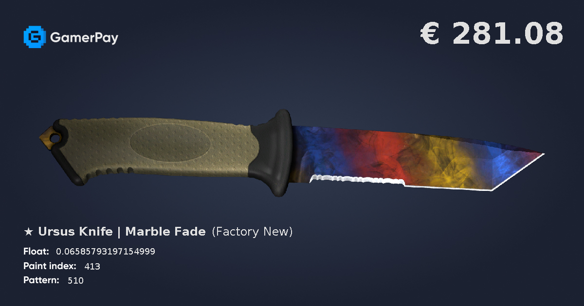 Ursus Knife Marble Fade On GamerPay