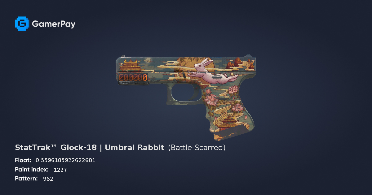 StatTrak™ Glock-18 | Umbral Rabbit on GamerPay