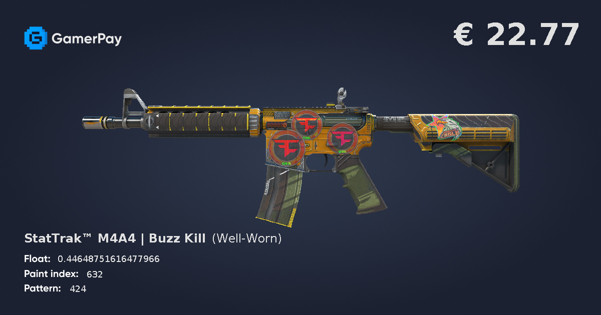 StatTrak™ M4A4 | Buzz Kill on GamerPay