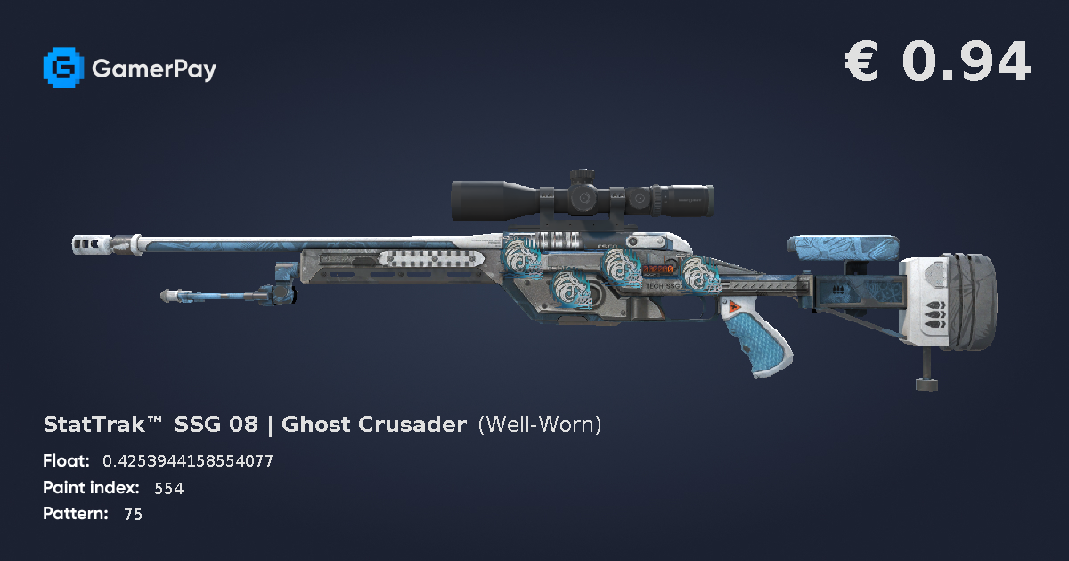 StatTrak™ SSG 08 | Ghost Crusader on GamerPay