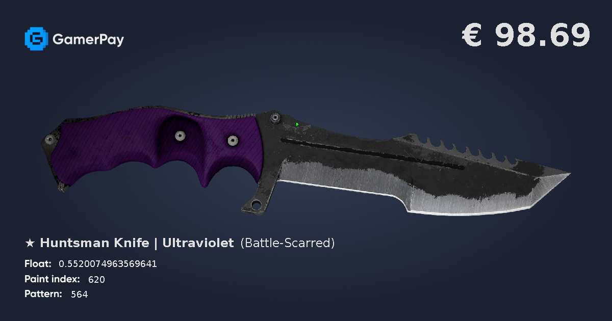 Huntsman Knife | Ultraviolet on GamerPay