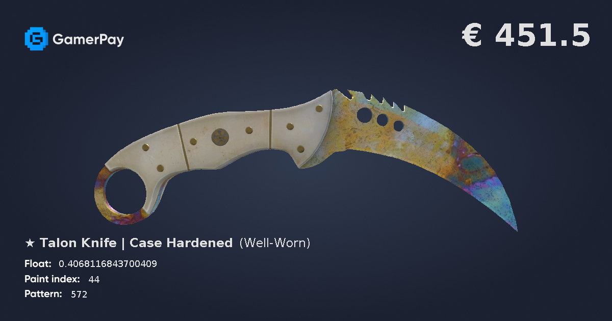 Talon Knife | Case Hardened on GamerPay