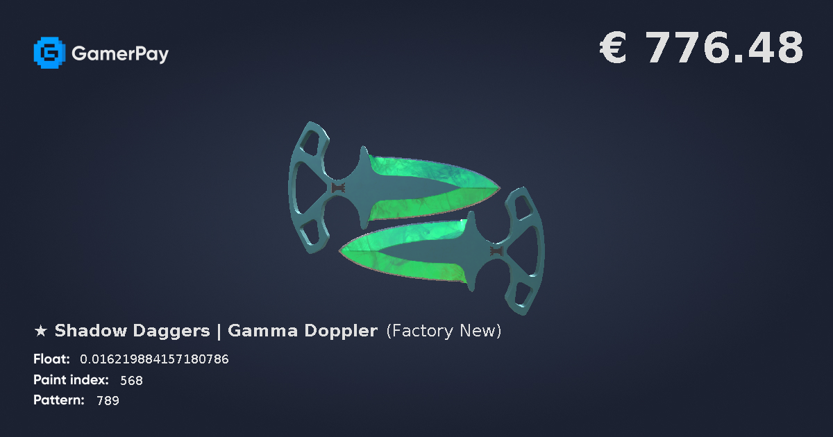 Shadow Daggers | Gamma Doppler Emerald on GamerPay