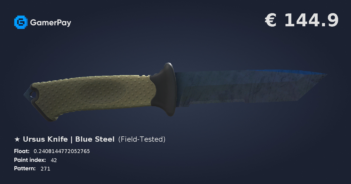 Ursus Knife | Blue Steel on GamerPay