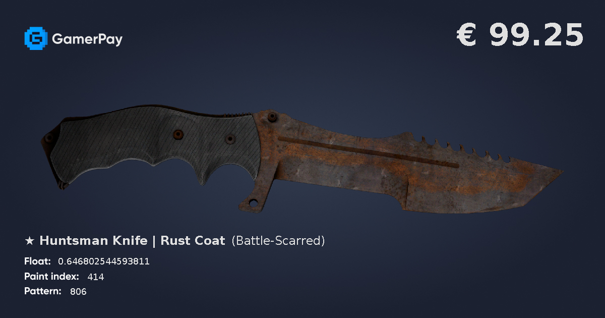 Huntsman Knife | Rust Coat on GamerPay