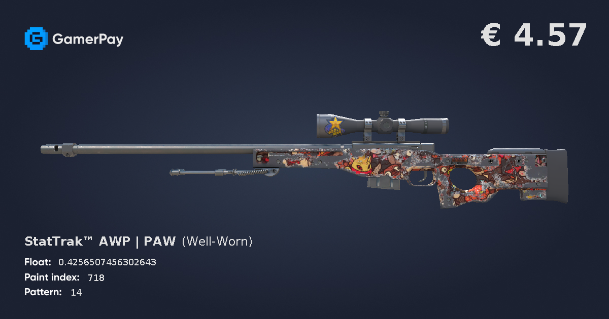 StatTrak™ AWP | PAW on GamerPay