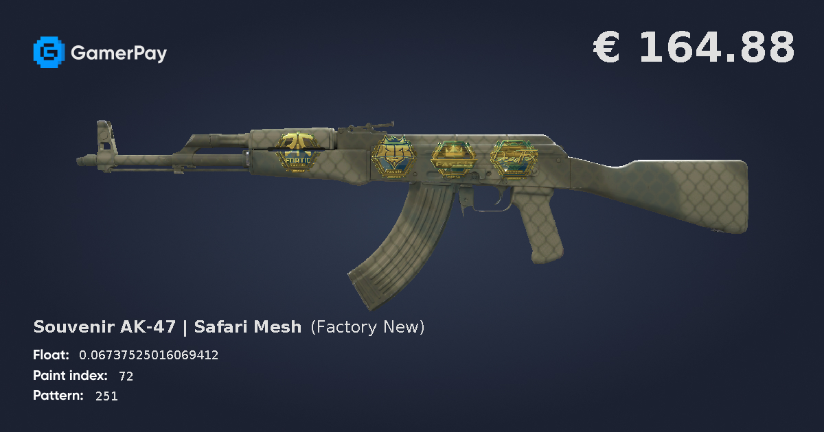 Souvenir AK-47 | Safari Mesh on GamerPay