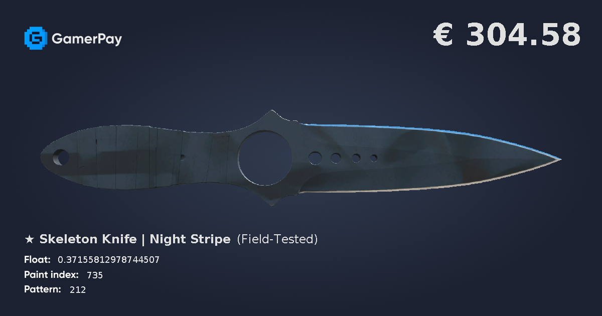 Skeleton Knife | Night Stripe on GamerPay