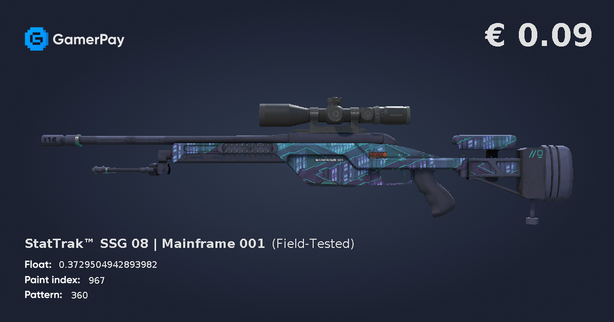 StatTrak™ SSG 08 | Mainframe 001 on GamerPay