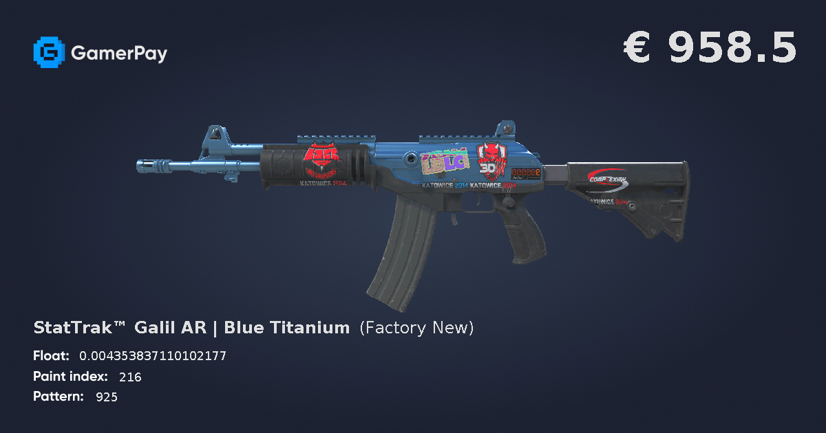 StatTrak™ Galil AR | Blue Titanium on GamerPay