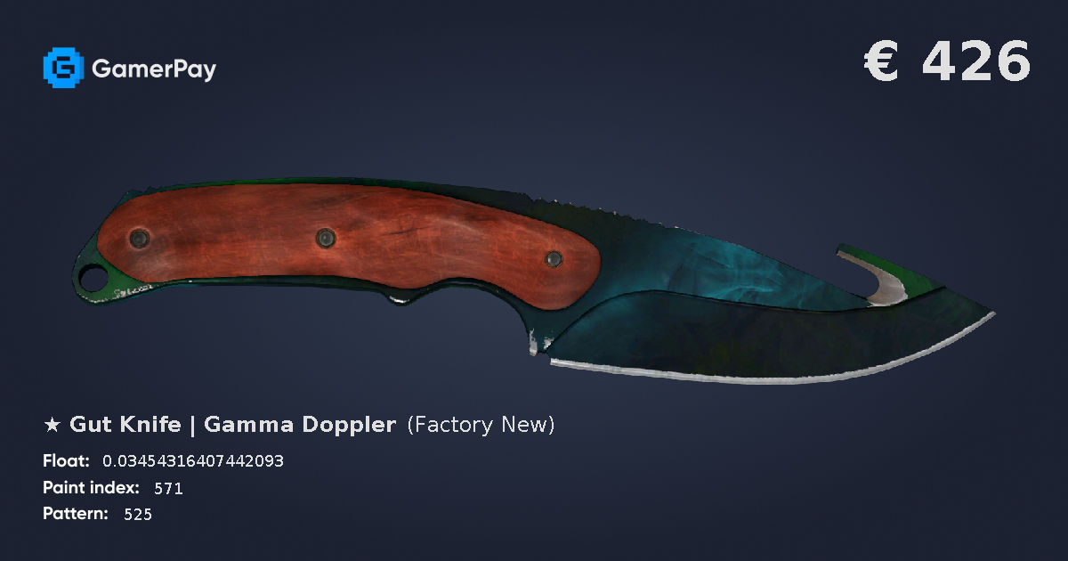 Gut Knife | Gamma Doppler Phase 3 on GamerPay