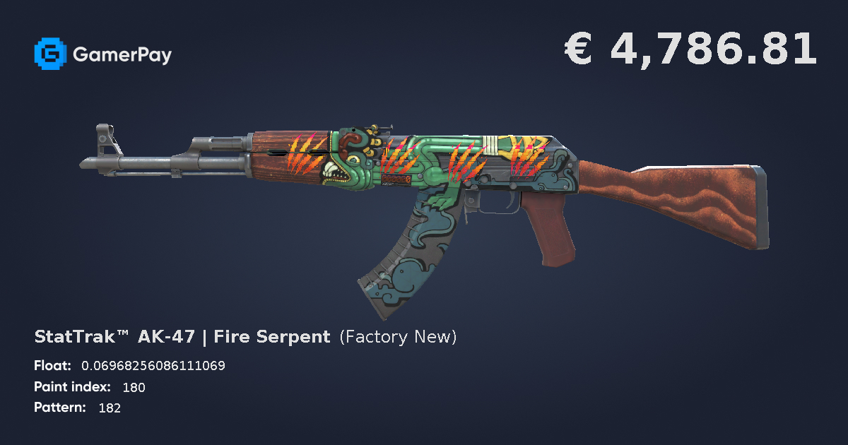 StatTrak™ AK-47 | Fire Serpent on GamerPay