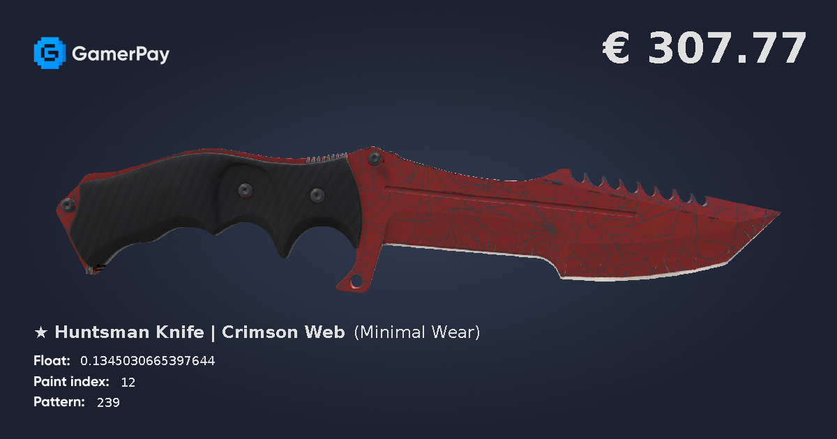 Huntsman Knife | Crimson Web on GamerPay
