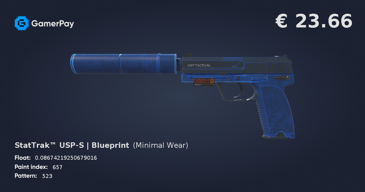 StatTrak™ USP-S | Blueprint on GamerPay