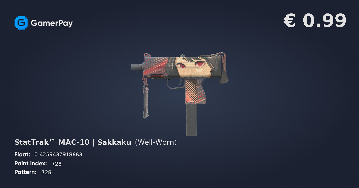 StatTrak™ MAC-10 | Sakkaku on GamerPay