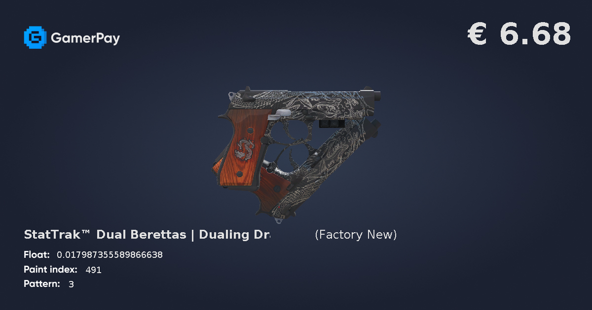 StatTrak™ Dual Berettas | Dualing Dragons on GamerPay