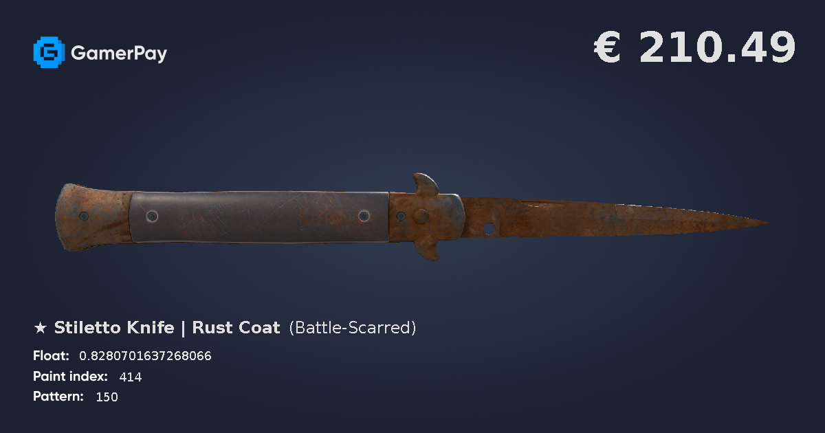 Stiletto Knife | Rust Coat on GamerPay