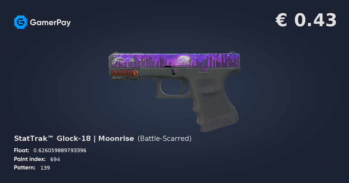 StatTrak™ Glock-18 | Moonrise on GamerPay