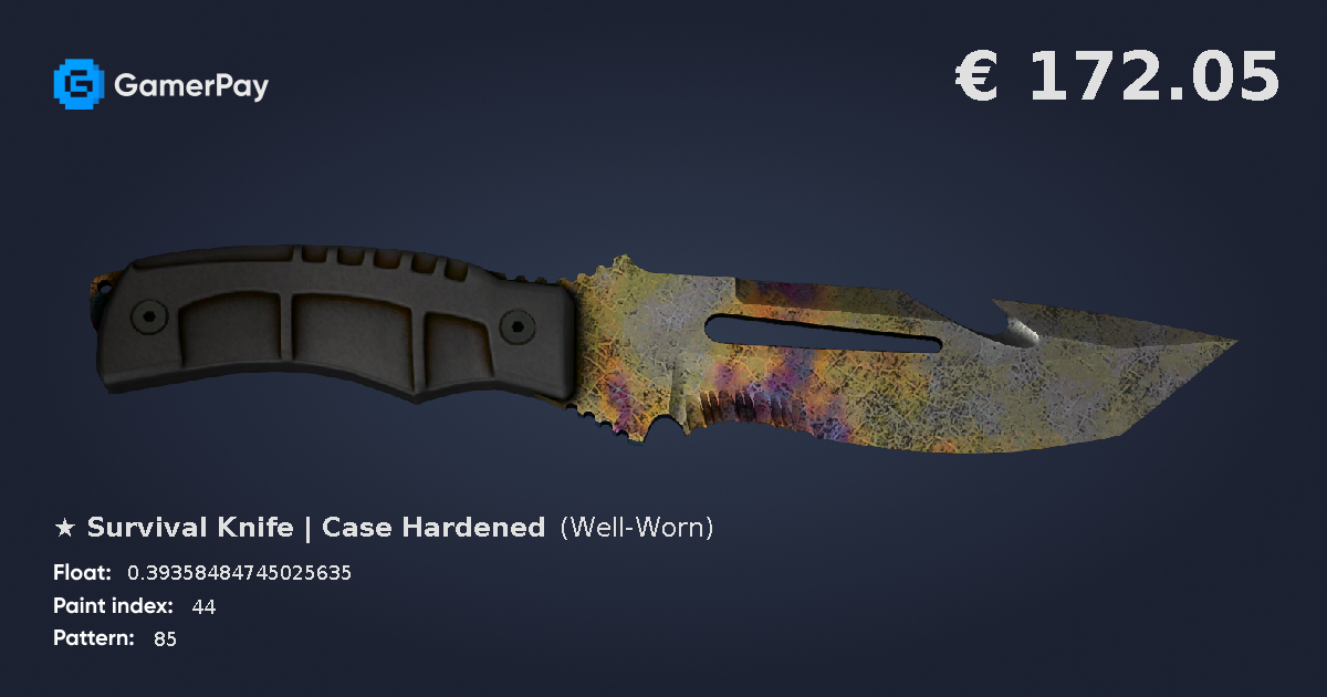 Survival Knife | Case Hardened on GamerPay