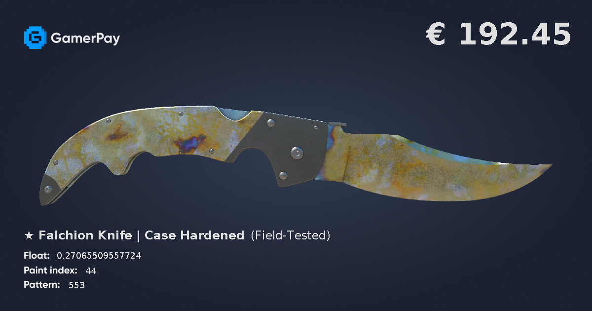 Falchion Knife | Case Hardened on GamerPay