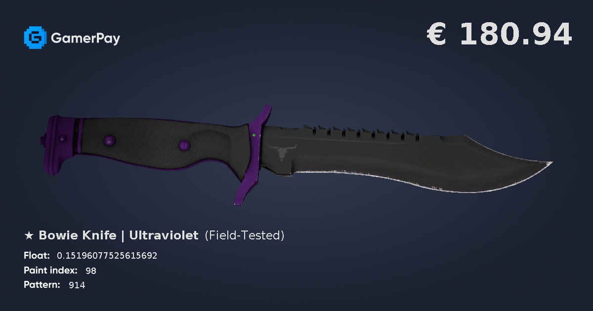 Bowie Knife | Ultraviolet on GamerPay
