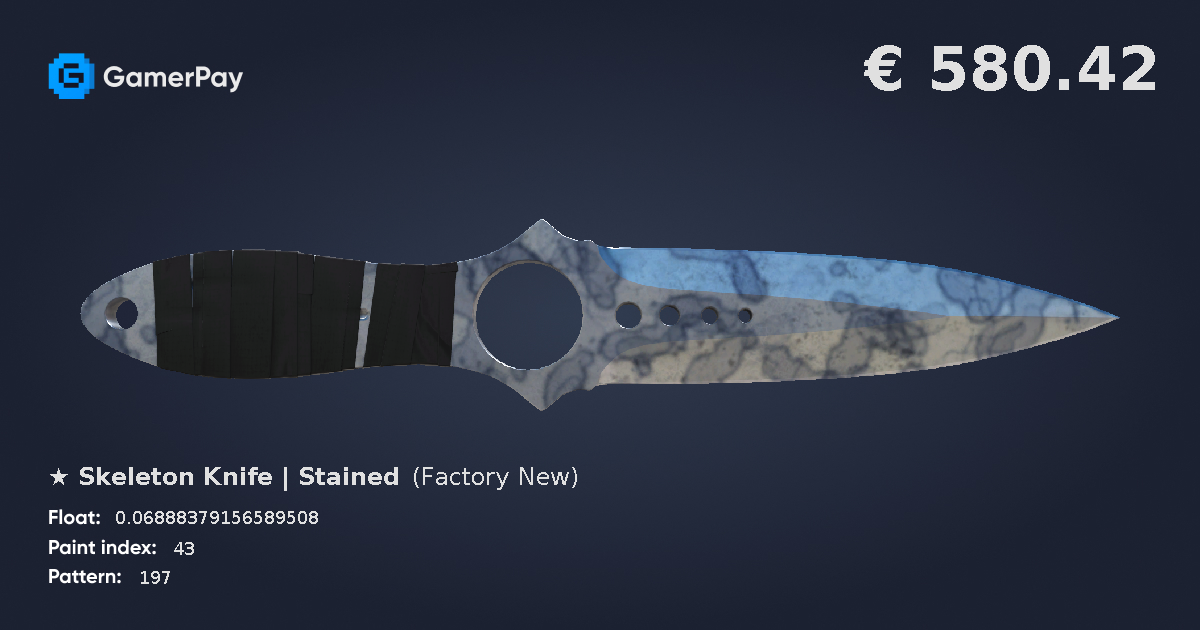Skeleton Knife | Stained on GamerPay